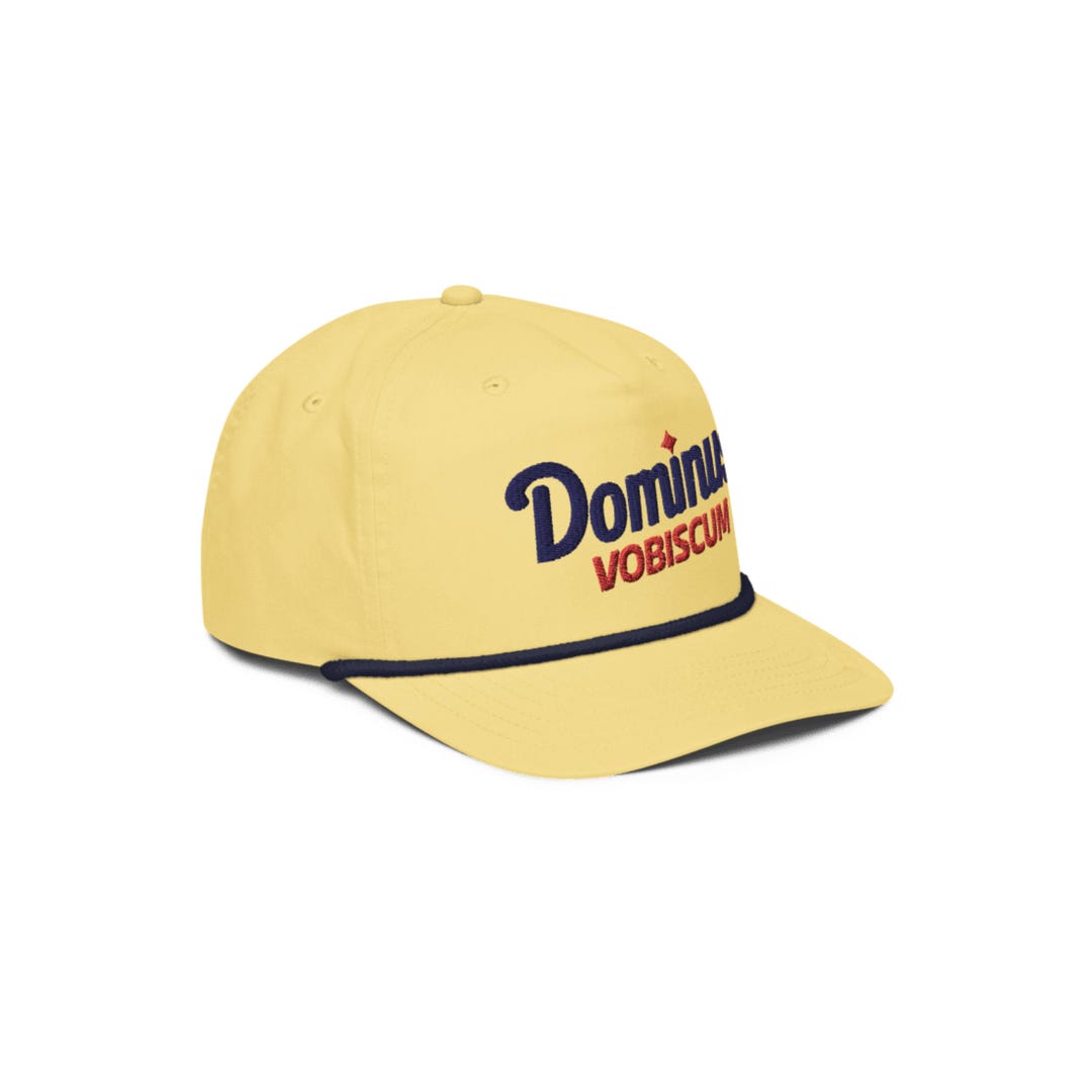 Dominus Vobiscum, Latin, Golf Rope Cap, Catholic, Liturgy, the Lord Be ...