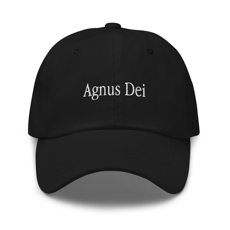 Agnus Dei, Dad Hat, Catholic, Lamb of God, Jesus Christ Our Lord ...