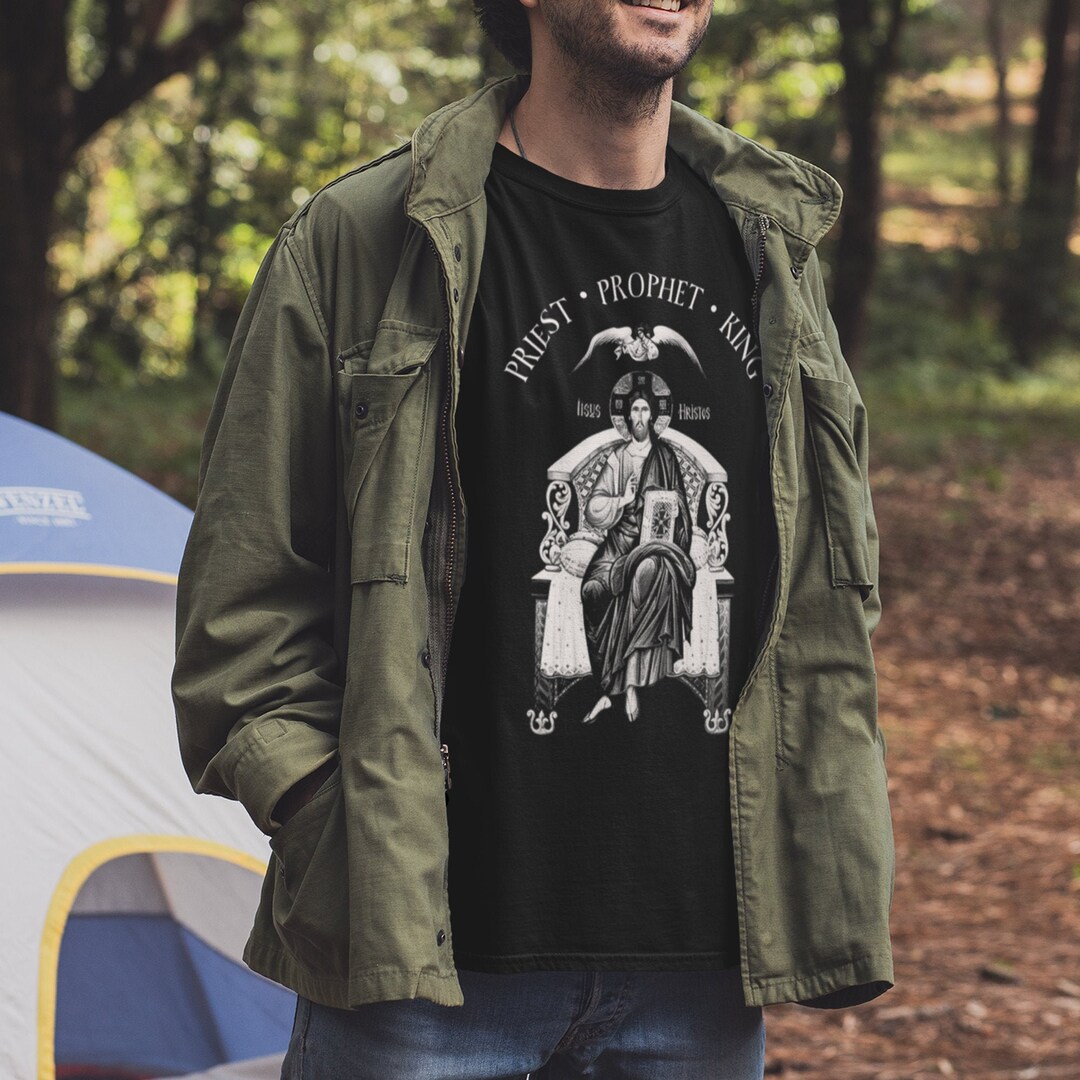 Priest Prophet King Unisex T-shirt Jesus Byzantine Icon - Etsy