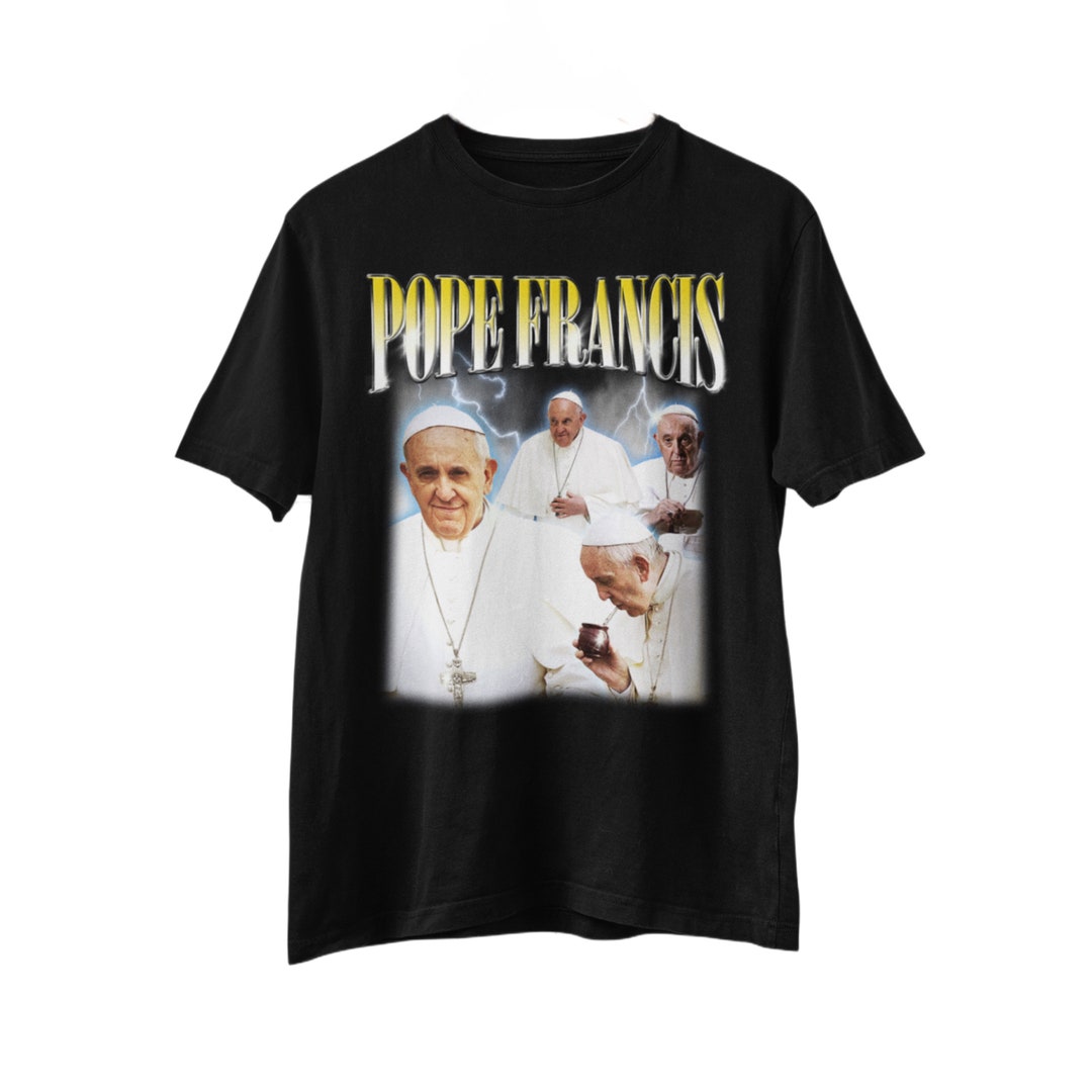 Pope Francis, Vicar of Christ, T-shirt, Tees, Catholic, 90s, Argentina ...