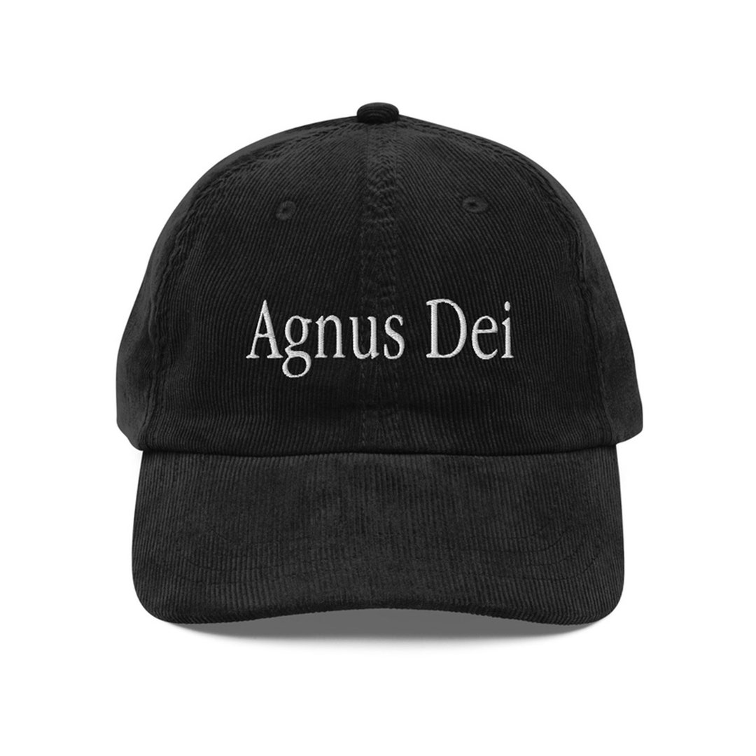 Agnus Dei, Corduroy, Dad Hat, Catholic, Lamb of God, Jesus Christ Our ...