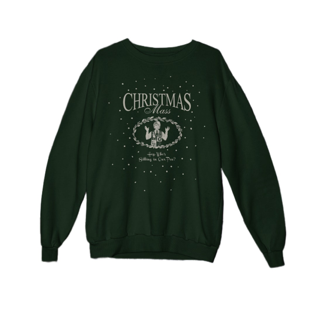 Christmas Mass, Catholic, Christmas Sweatshirt, Eucharist, Mass, Snow ...