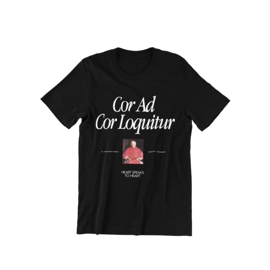 Heart Speaks to Heart, Cor Ad Cor Loquitur, Catholic T-shirt, Tees, St ...
