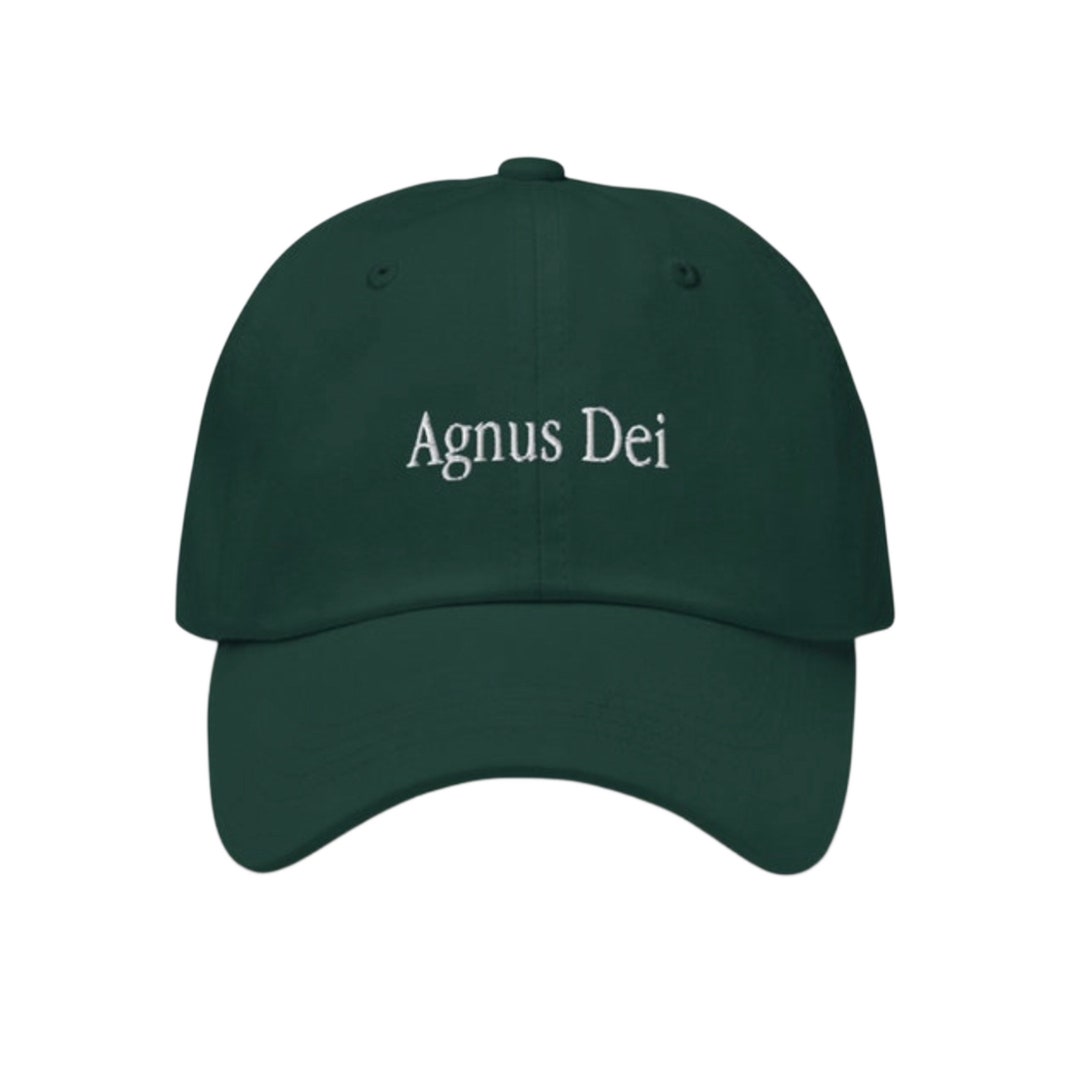 Agnus Dei, Dad Hat, Catholic, Lamb of God, Jesus Christ Our Lord ...
