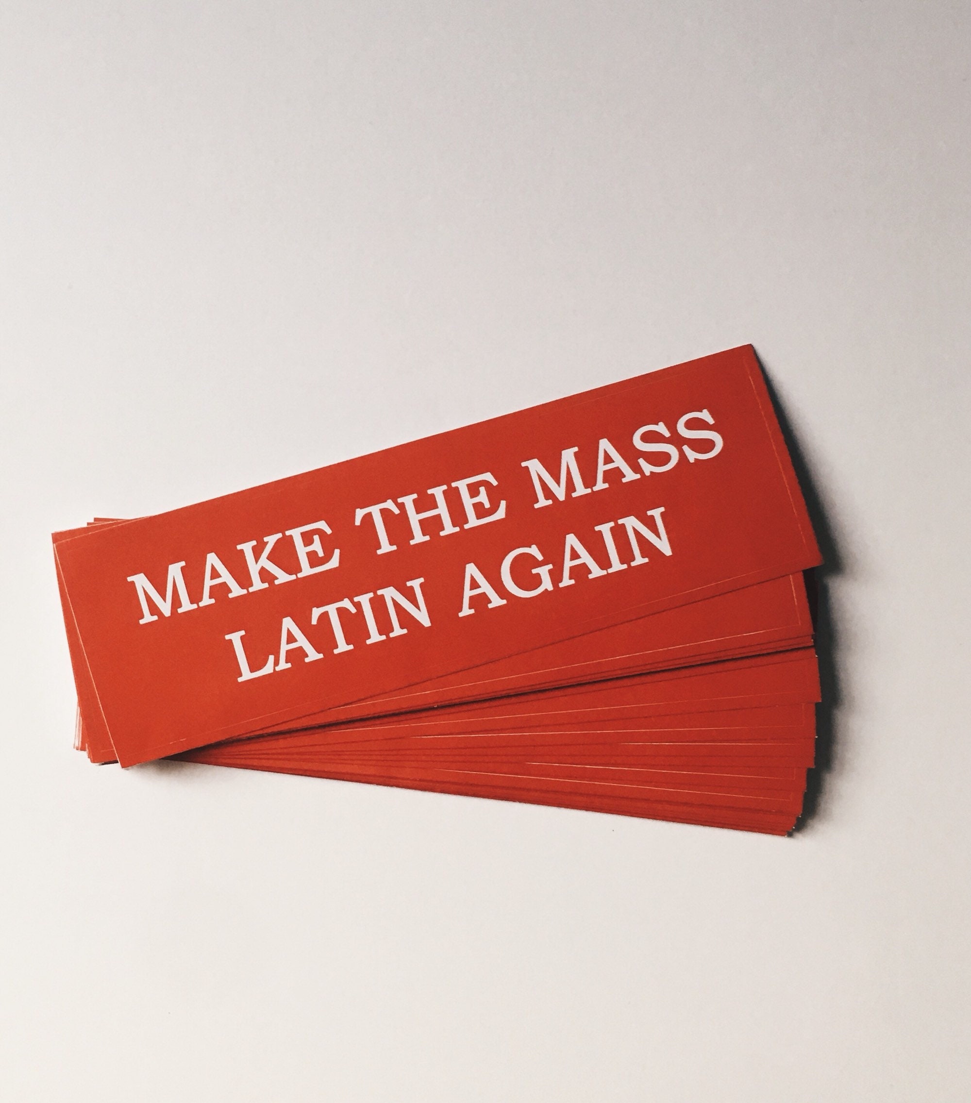 Make the Mass Latin Again Bumper Sticker Catholic Liturgy - Etsy