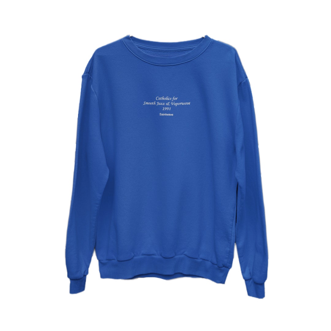 Catholics for Smooth Jazz & Vaporwave, Catholic, Crewneck, Sweatshirt ...