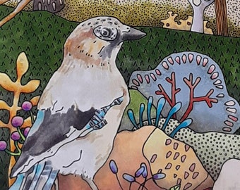 Jay Ink Drawing - Etsy