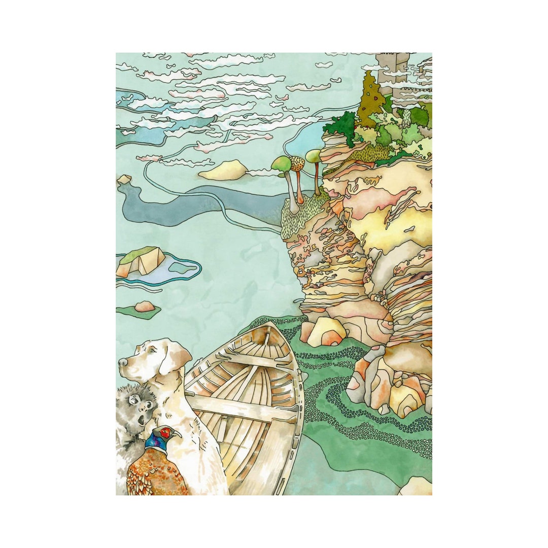 Momotaro Japanese Folktale Original Framed Artwork. - Etsy