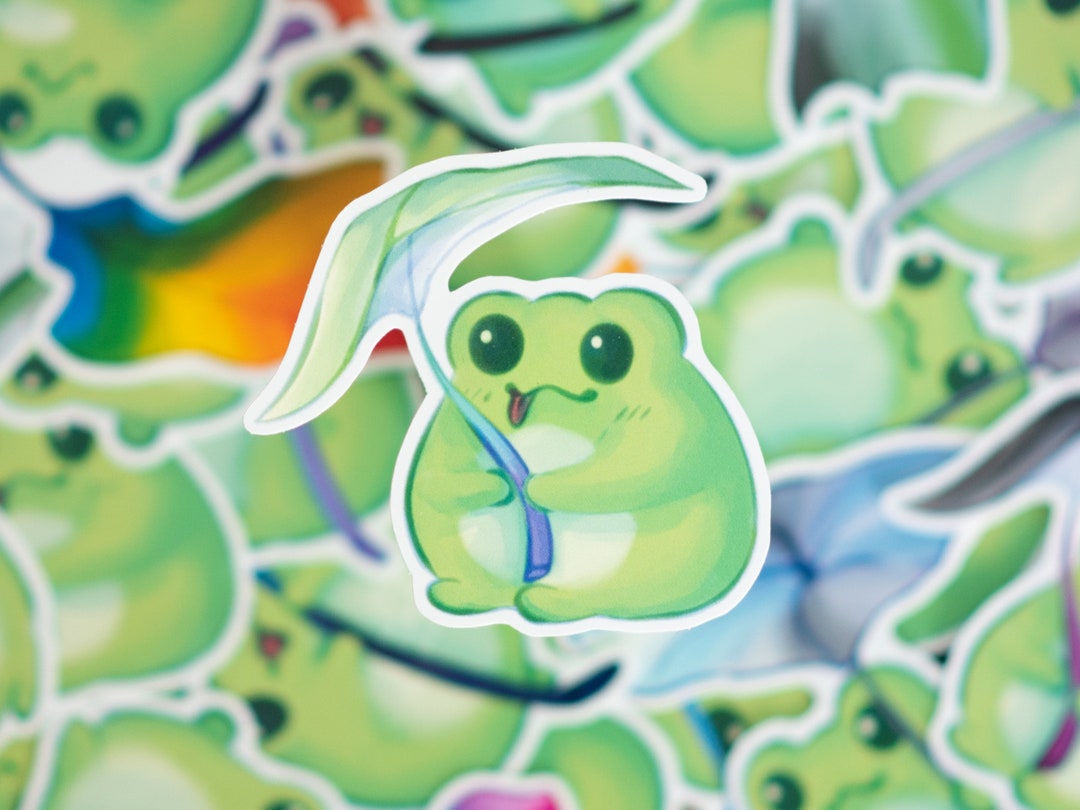 LGBTQ Pride Flag Unlabeled Gender Frog Sticker - Etsy Canada