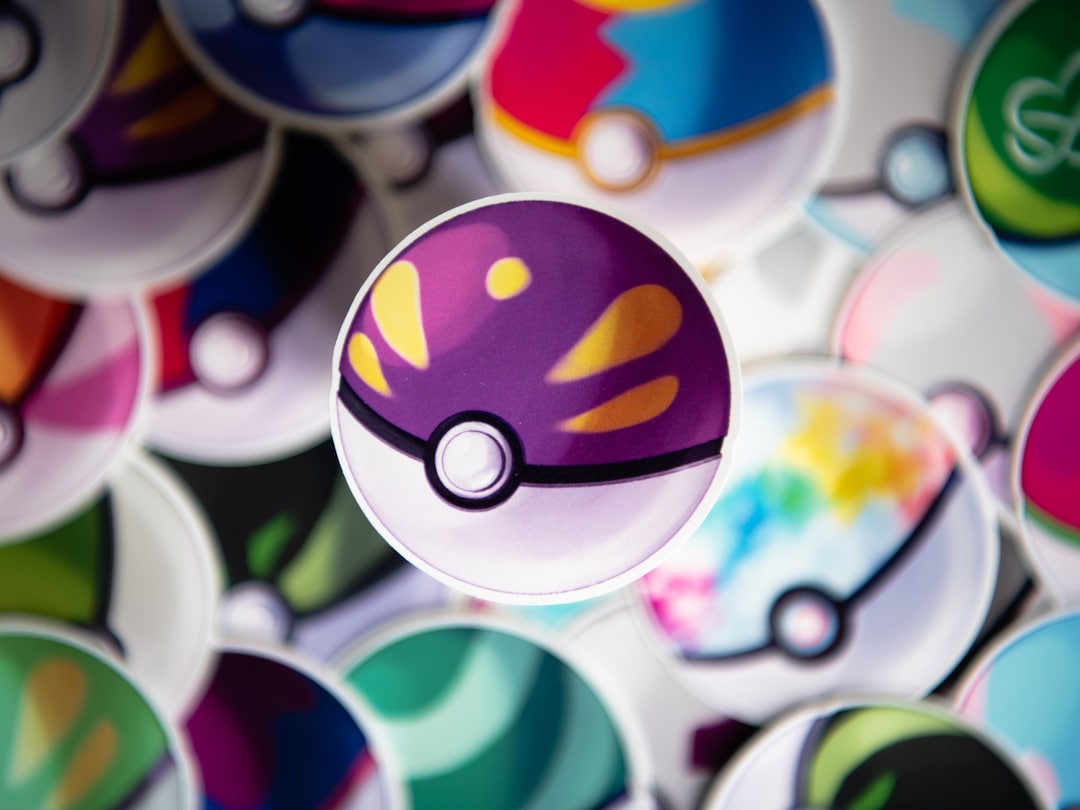 LGBTQ Pride Flag Non Binary Pokemon Pokeball Inspired Sticker - Etsy
