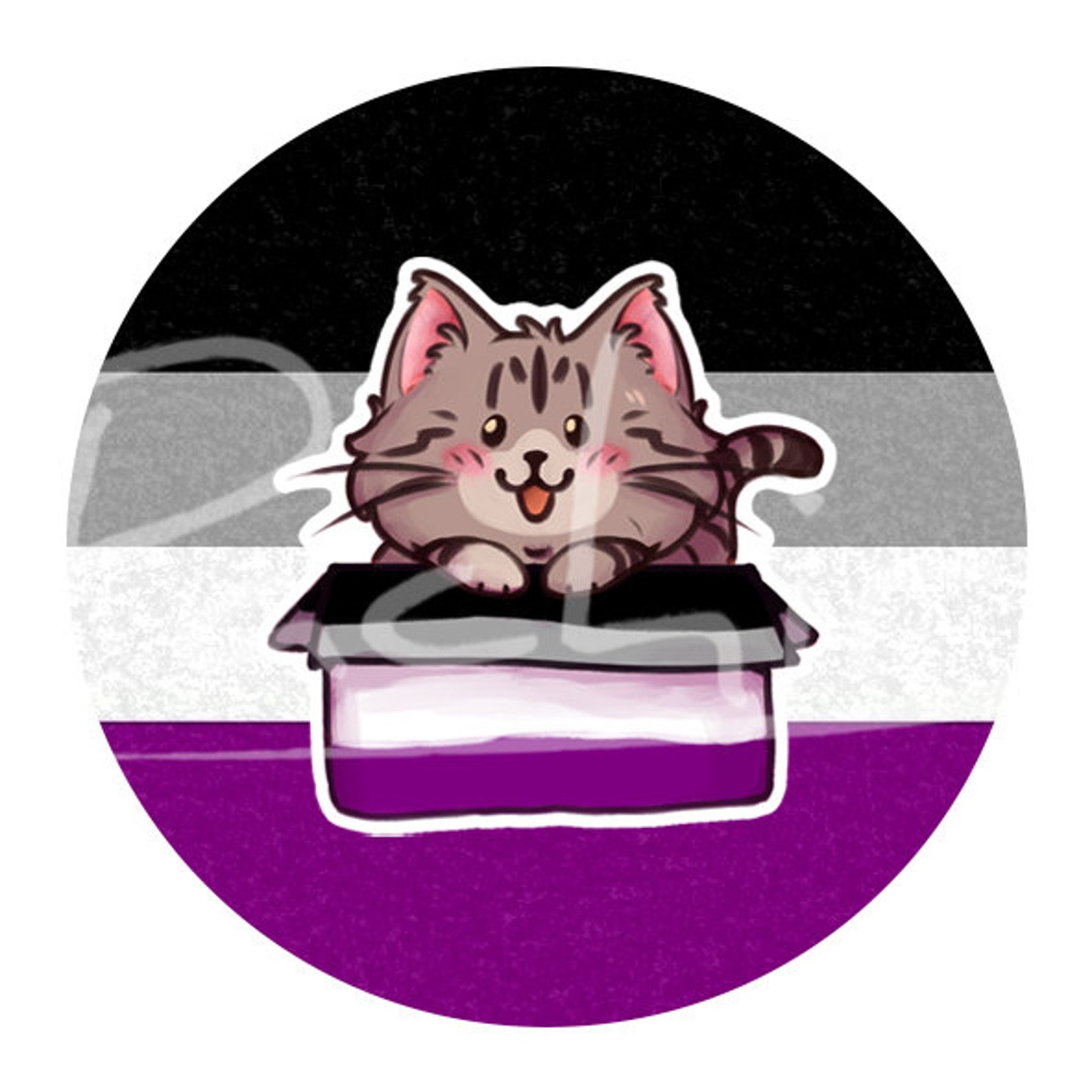 LGBTQ Pride Flag Cat Buttons 32mm - Etsy