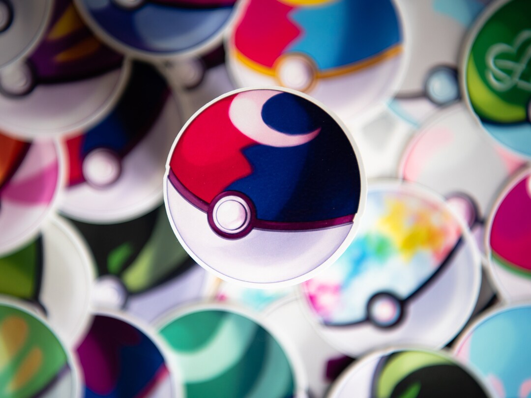 LGBTQ+ Pride Flag Bisexual Pokemon Pokeball Inspired Sticker - Etsy