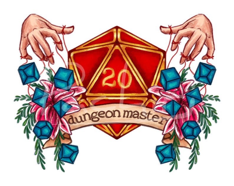 D&D RPG D20 Class Stickers Dungeon Master | Etsy