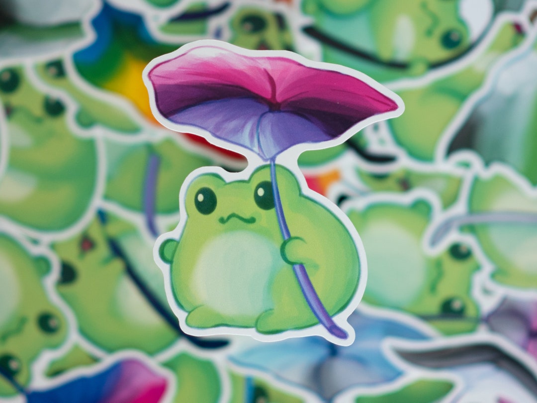 LGBTQ Pride Flag Omnisexual Frog Sticker - Etsy