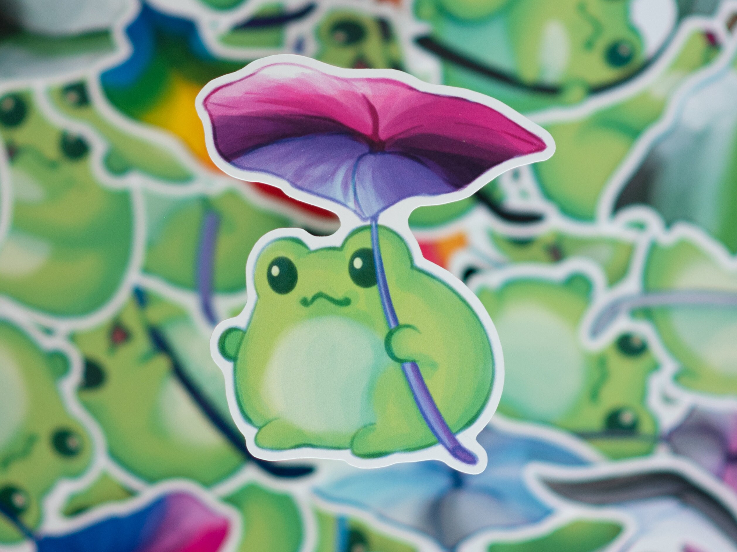LGBTQ Pride Flag Omnisexual Frog Sticker - Etsy