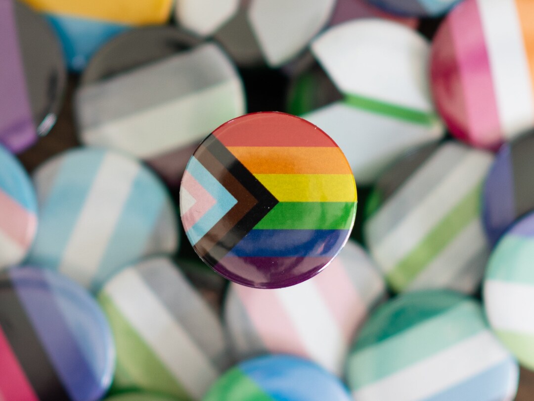 LGBTQ Pride Flag Buttons 32mm - Etsy