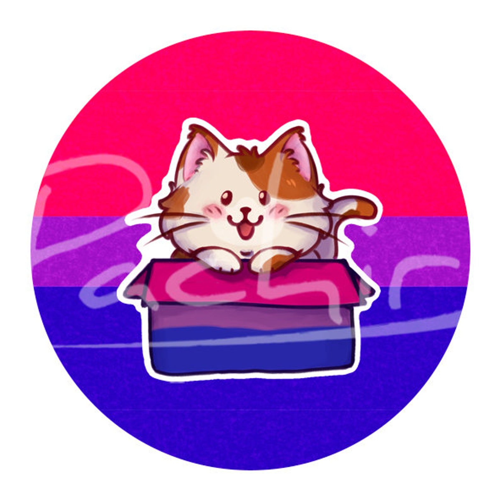 LGBTQ Pride Flag Cat Buttons 32mm - Etsy
