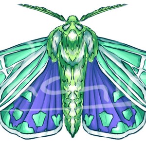 LGBTQ Unlabeled Gender Subtle Pride Flag Moth Sticker - Etsy