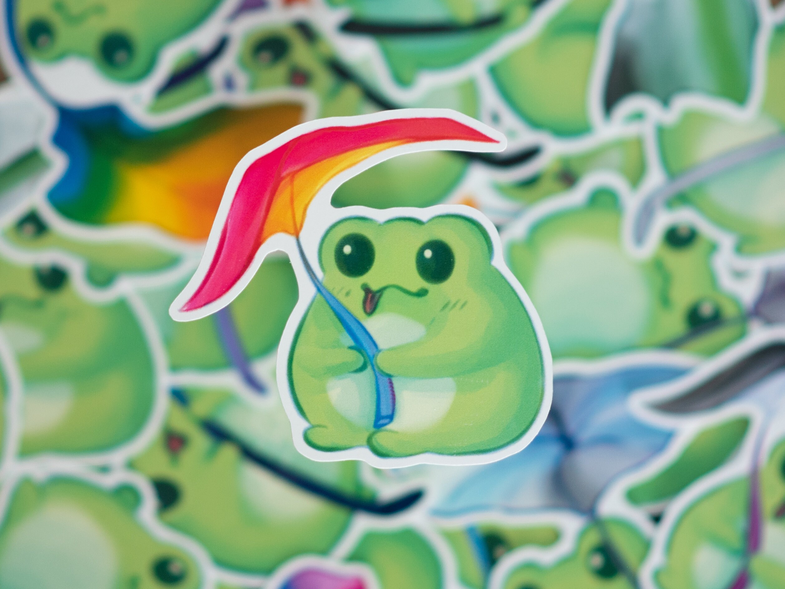 LGBTQ Pride Flag Pansexual Frog Sticker - Etsy