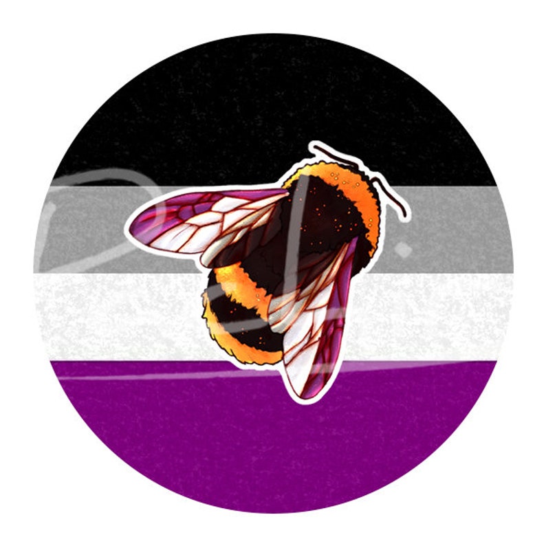LGBTQ Pride Flag Bumble Bee Buttons 32mm - Etsy