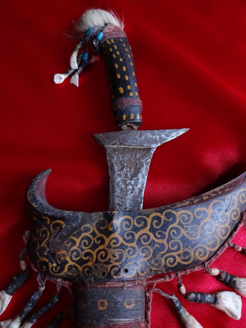 Unique CEREMONIAL KRIS From BORNEO Antique Ritual Mandau Dayak Magic ...