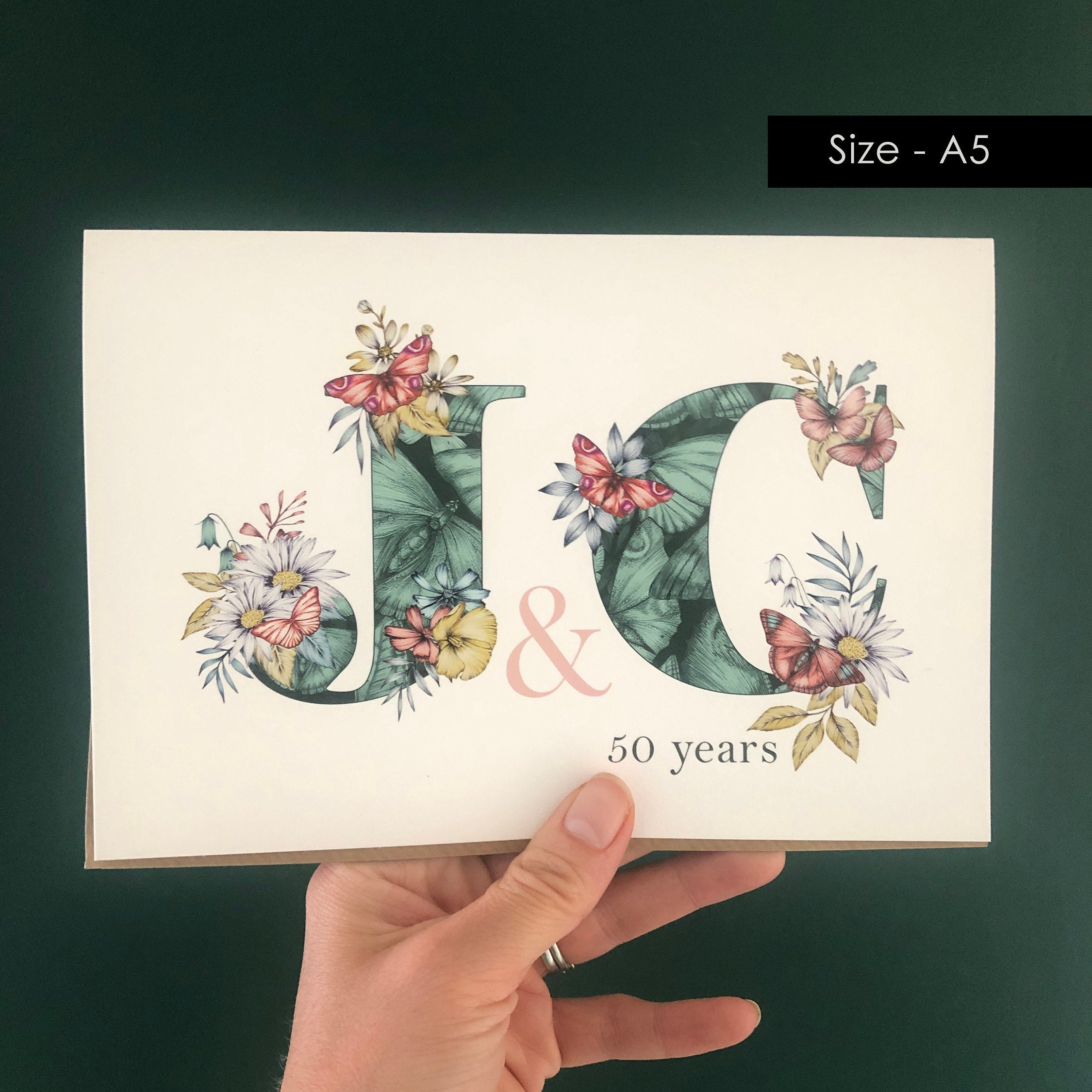 Personalised Ruby Wedding Anniversary Card Ruby Anniversary Card for ...