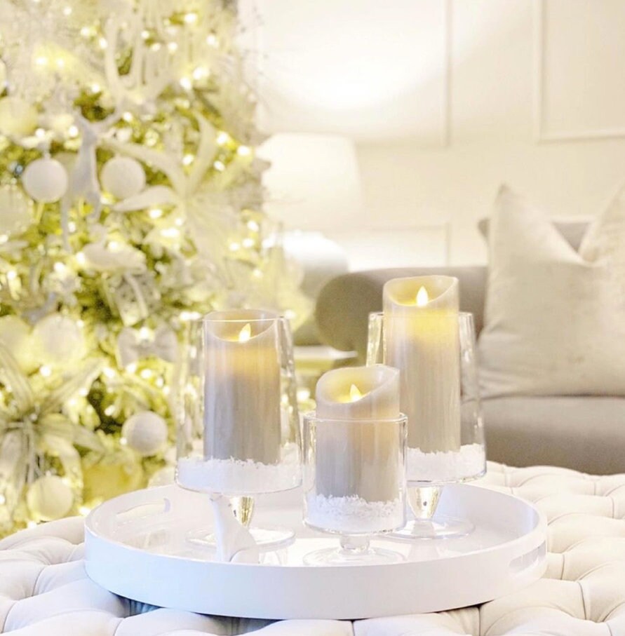 Large Circular White Gloss Lacquered Tray - Etsy UK