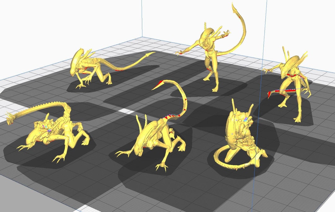 Xenomorph Drones and Face Huggers (resin) Print to Order! Watch Video ...