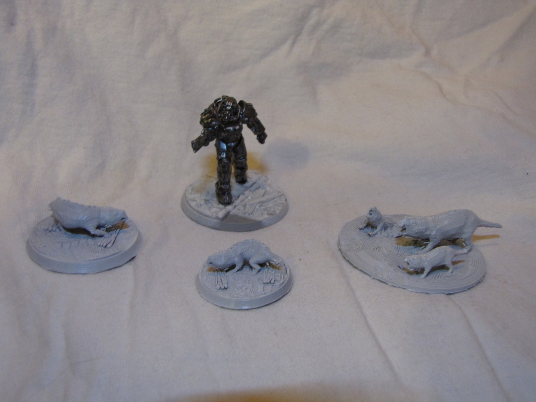 Fallout Mole Rat Cluster Resin. Painted and Flocked Extra - Etsy