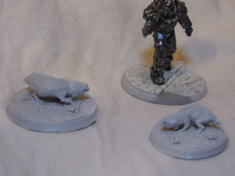 Fallout Mole Rat Cluster Resin. Painted and Flocked Extra - Etsy