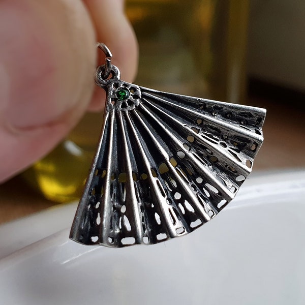 Japanese Fan Charm - Etsy