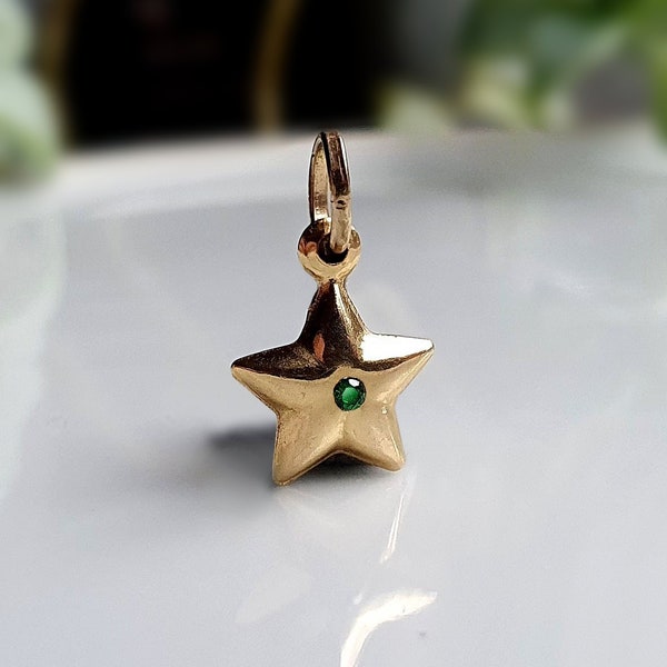 Gold Star Charm - Etsy