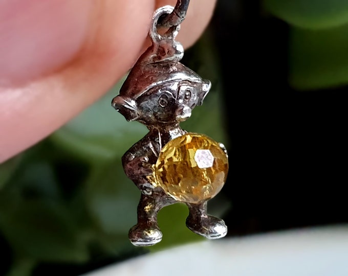 VERY RARE Vintage Silver Smurf With Gemstone Charm, From My RARE ...