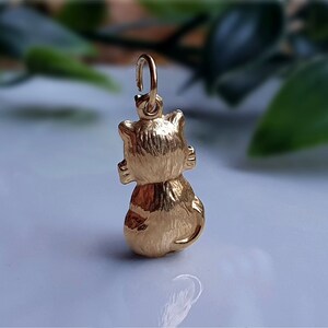 INCREDIBLY RARE Vintage 9ct Gold Ruby Cat Charm, TRY Finding One of ...