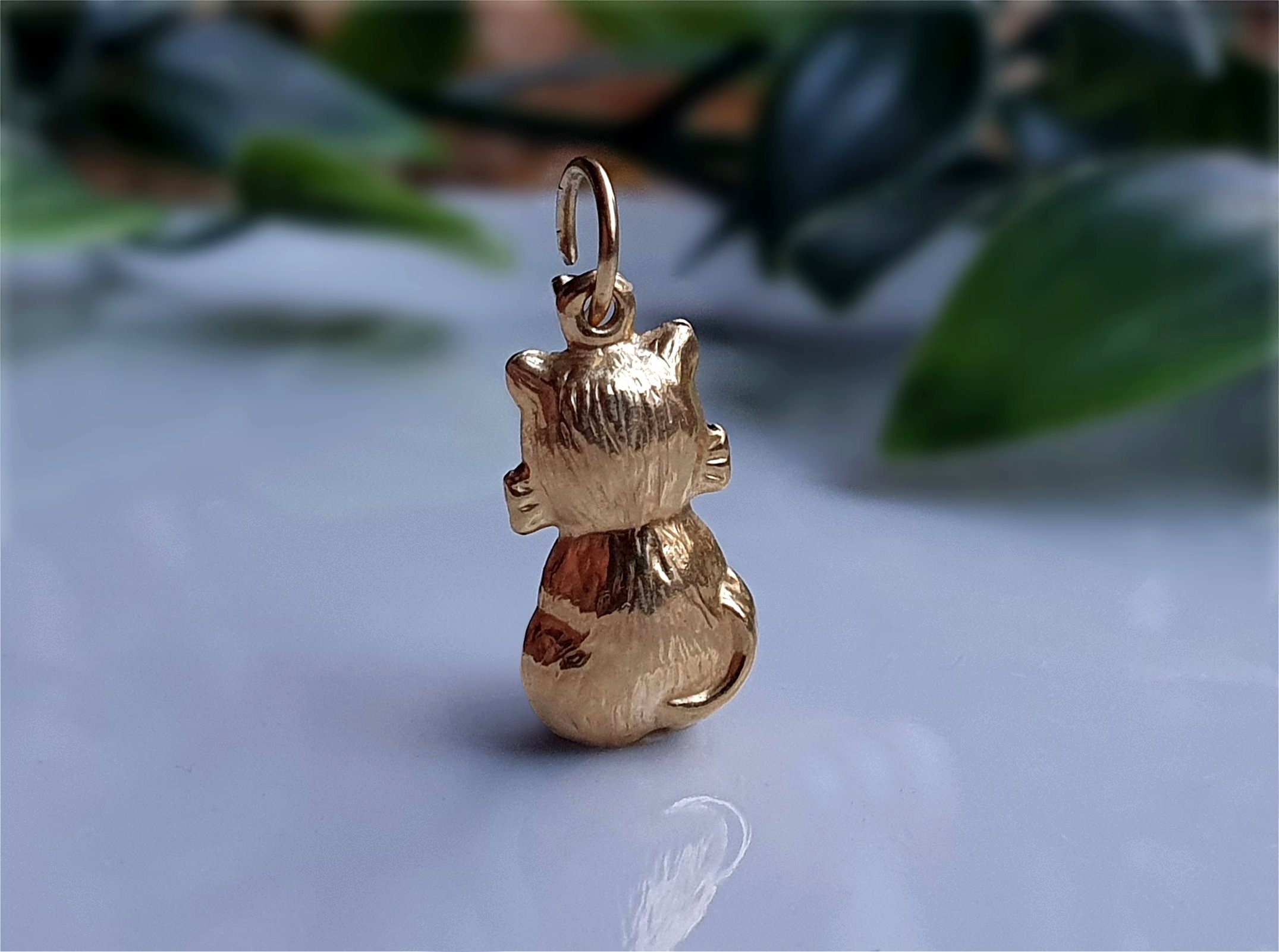 INCREDIBLY RARE Vintage 9ct Gold Ruby Cat Charm, TRY Finding One of ...