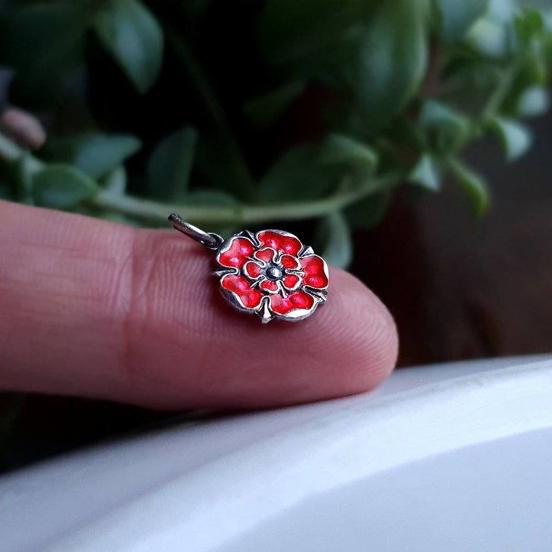 Rose Charm - Etsy