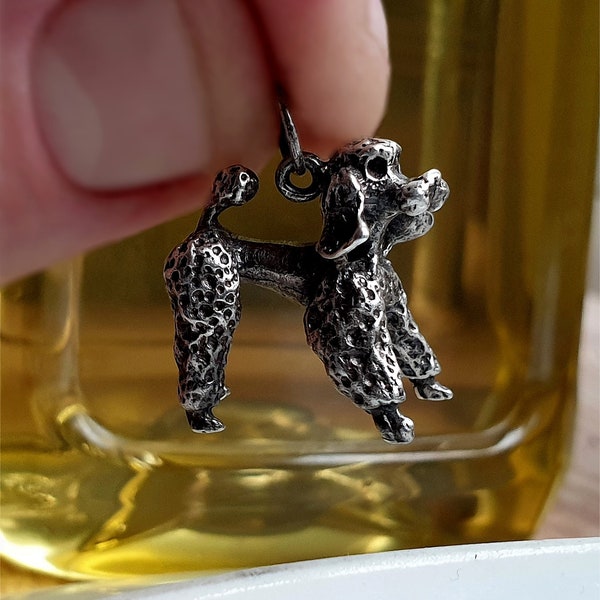 Silver Poodle Charm - Etsy