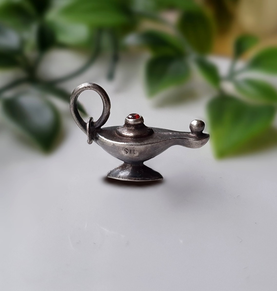 RARE USA Version Vintage Silver Genie Lamp Charm, HARD to Find Charm ...