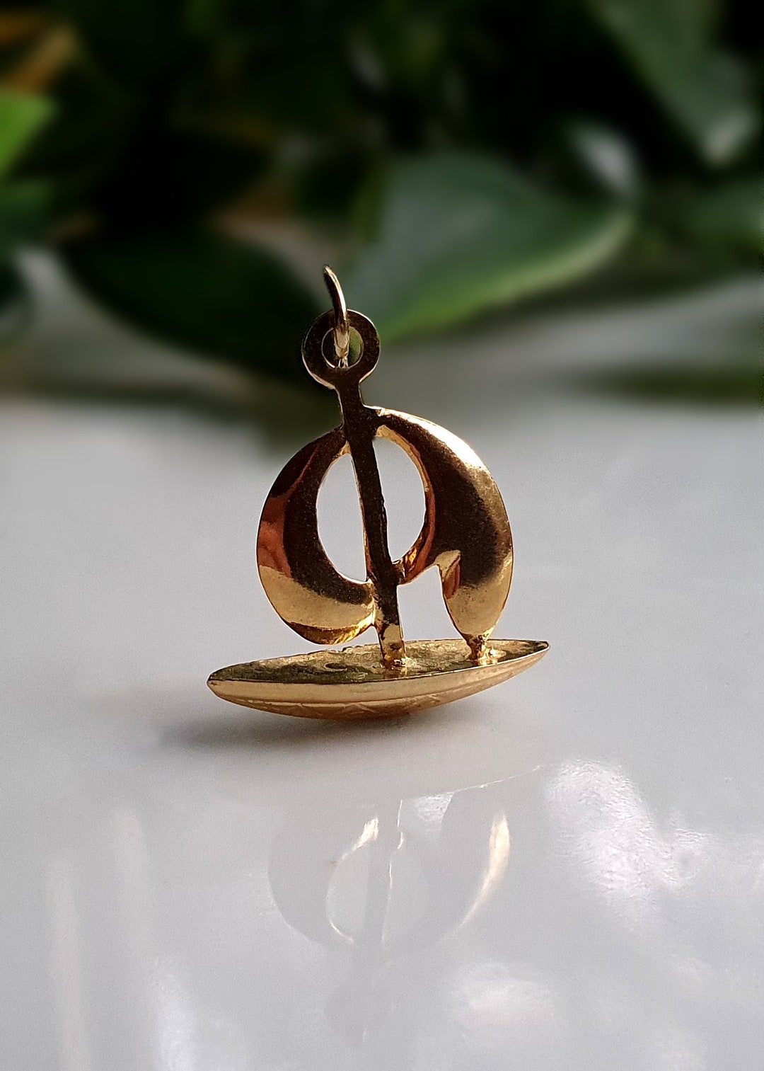 INCREDIBLY RARE Vintage 9ct Gold Boat Ship Charm, TRY Finding This ...