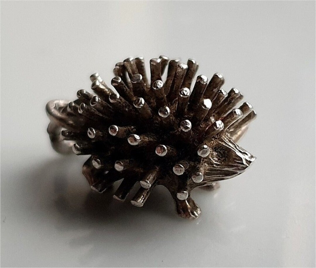Vintage Silver Hedgehog Charm, Sterling Silver Hedgehog Charms - Etsy