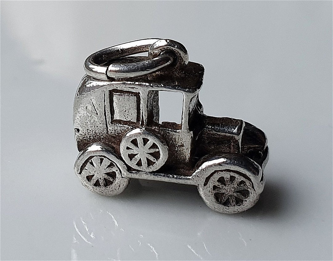 Vintage Old Silver Car Charm,sterling Silver Charms (C) - Etsy