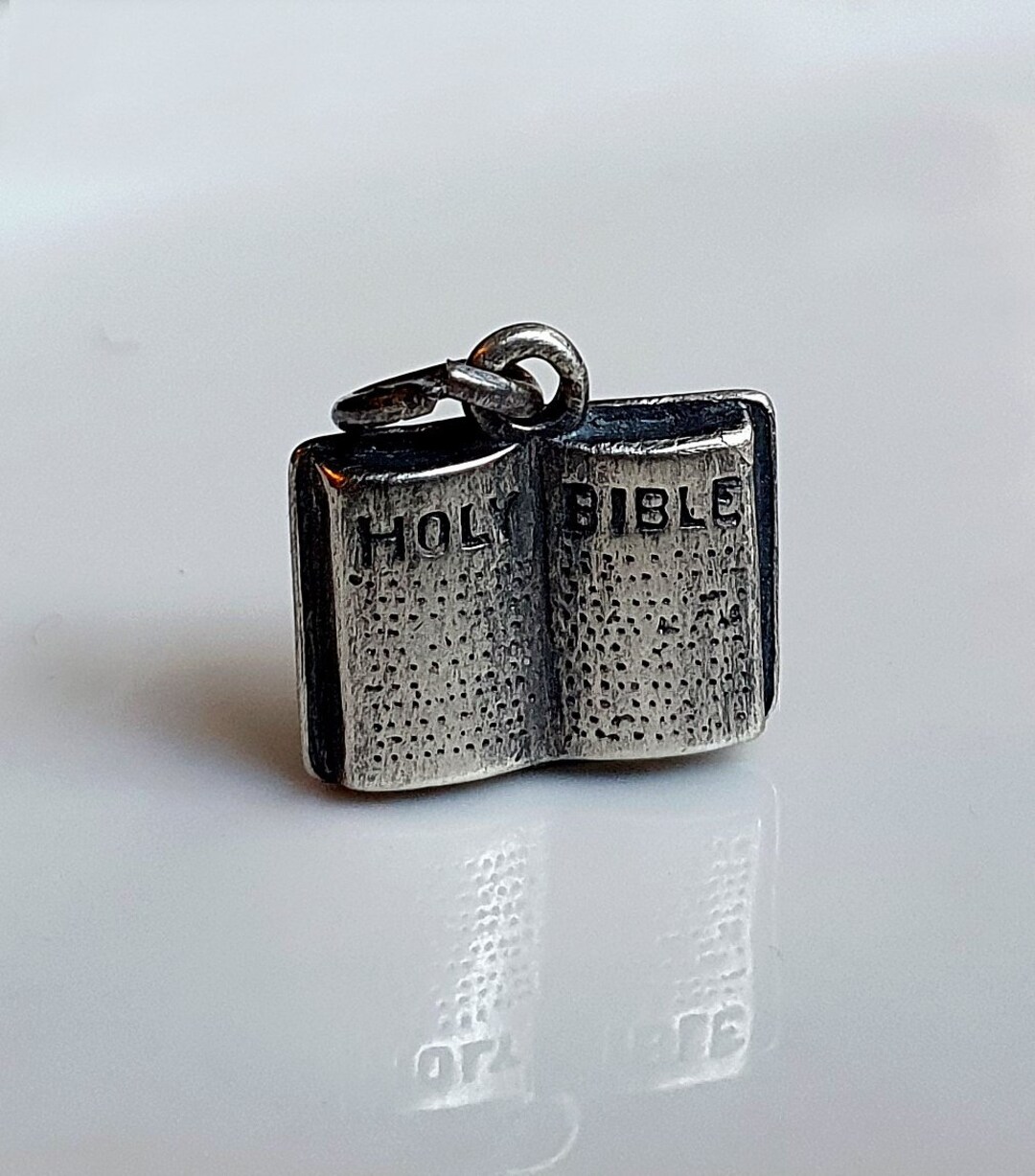 UNUSUAL Vintage Silver Holy Bible Charm, Sterling Silver Bible Charms ...