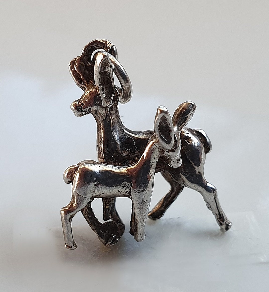 Vintage Silver Deer Charm, Sterling Silver Charms - Etsy