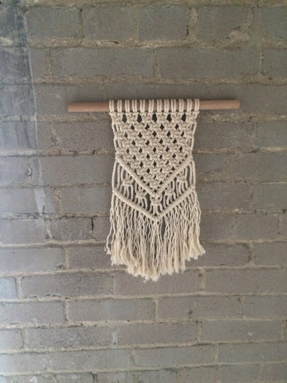 Fiber Arts Macrame Small Macrame Wall Hanging etna.com.pe