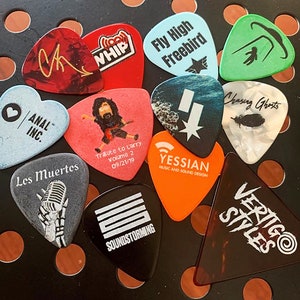 100 Custom Celluloid Guitar Picks - Personalized Photo or Text - Etsy