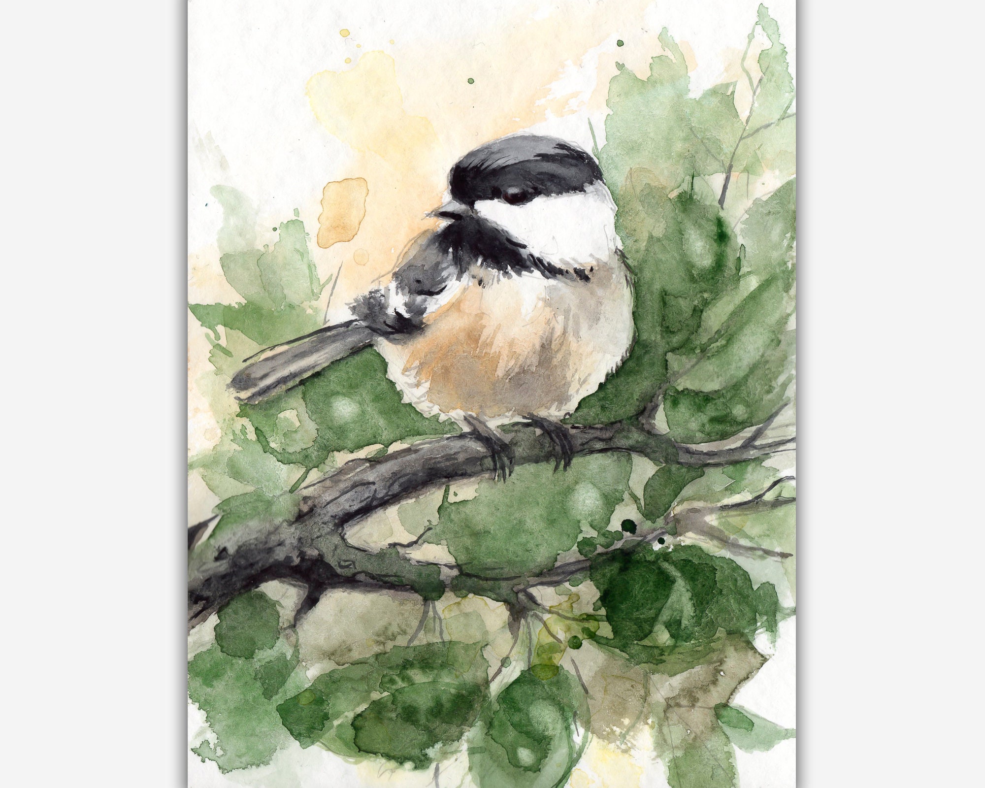 Chickadee Watercolor
