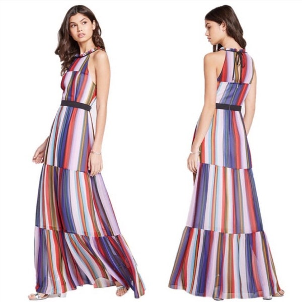 Rainbow Stripe Dress - Etsy