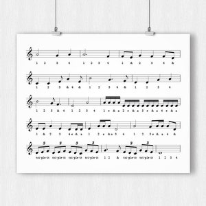Timing Music Reference - Poster - Etsy