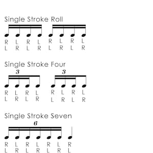 40 Drum Rudiments - Poster - Etsy