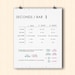 PRINTABLE - BPM to Time Chart - Download - Etsy